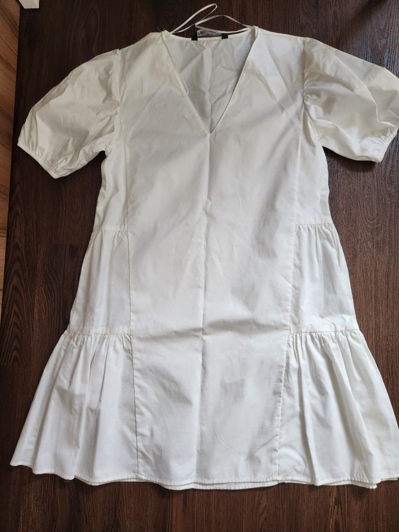 Zara white causal dress, Women's Fashion, Dresses & Sets, Dresses on ...