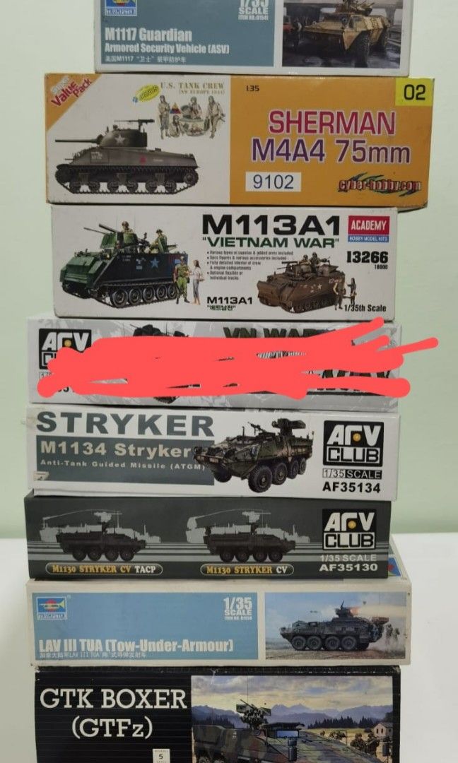 1/35 AFV club, Dragon, Revell, Hobbies & Toys, Toys & Games on Carousell
