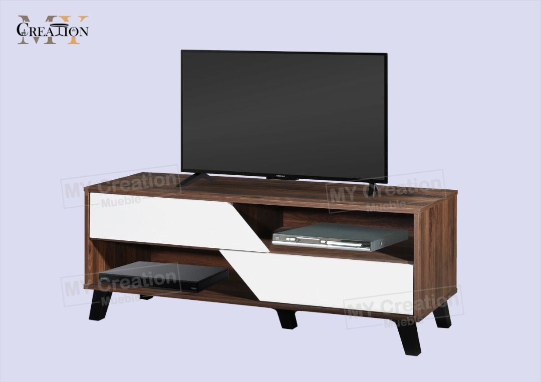 2 Drawers 4 ft TV Cabinet TV console, Furniture & Home Living, Furniture, TV Consoles on Carousell