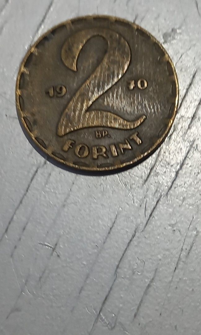 2 forint 1970 double die error, Hobbies & Toys, Memorabilia & Collectibles, Currency on Carousell