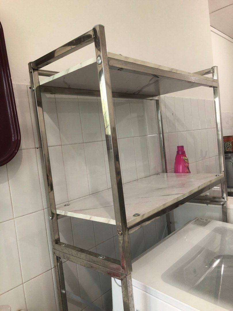 2-Layers Washing Machine Rack / Shelf, Furniture & Home Living ...