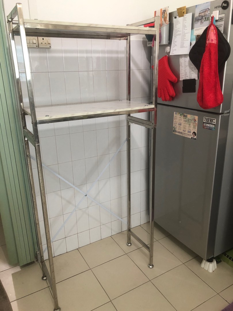 2-Layers Washing Machine Rack / Shelf, Furniture & Home Living ...