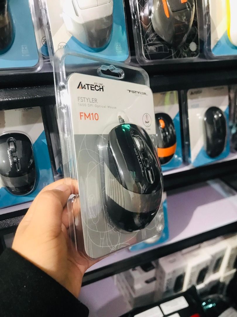 A4Tech Fstyler FM10 Wired Mouse USB Grey, Computers & Tech, Parts ...