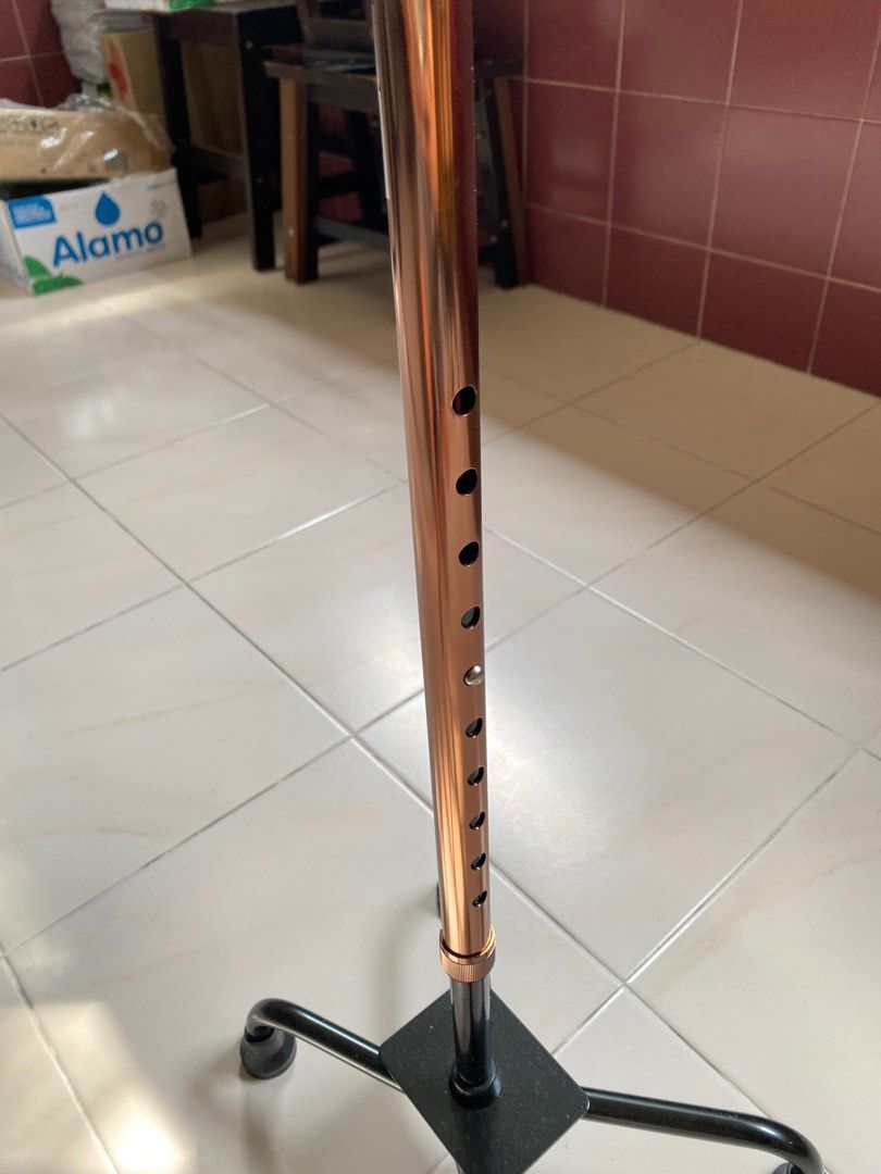 Adjustable Walking Stick (Wide Base), Health & Nutrition, Assistive ...