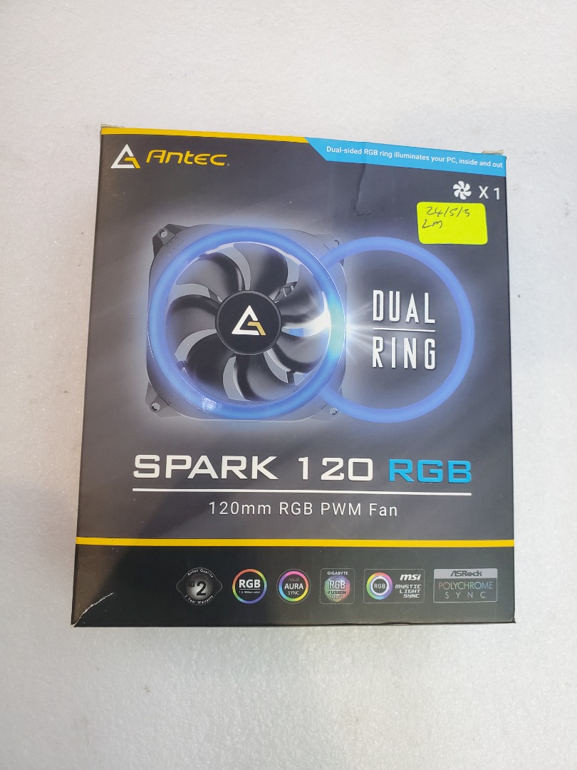 Antec Spark 120 RGB 120mm PWM Fan 4 pin 2000 RPM, Computers & Tech ...