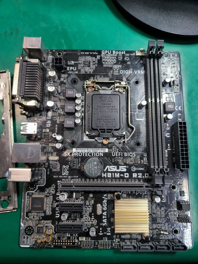 ASUS H81M-D R2.0 LGA1150 4th Gen MATX Intel Motherboard, Computers & Tech, Parts & Accessories ...