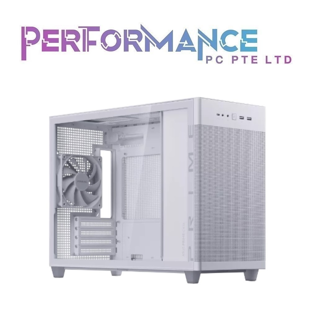 ASUS Prime AP201 AP 201 Tempered Glass MicroATX White Case (2 YEARS BY ...