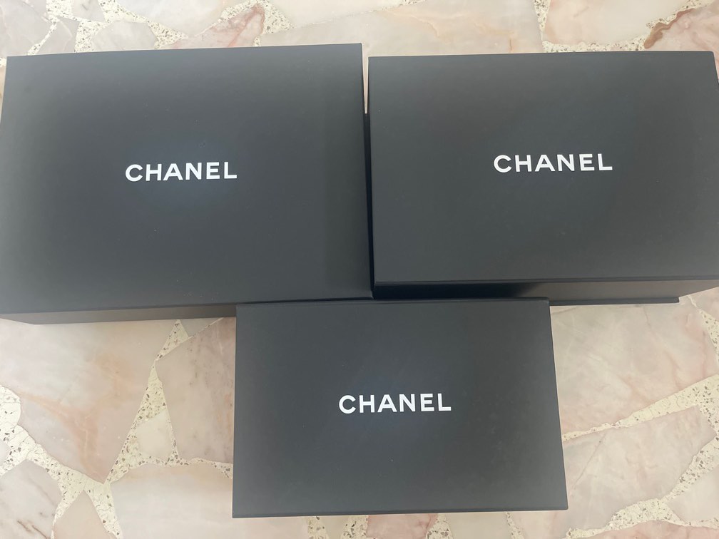Authentic Chanel boxes, Luxury, Bags & Wallets on Carousell