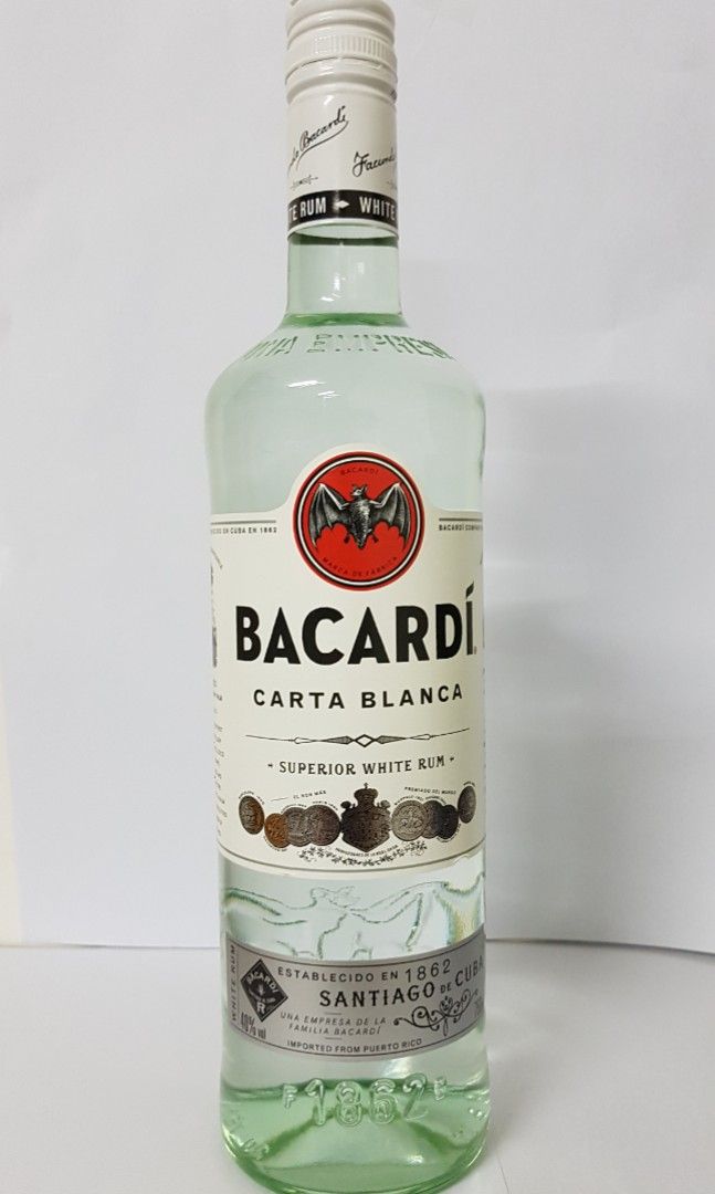 Bacardi Light Carta Blanca Superior White Rum 750ml, Makanan & Minuman ...