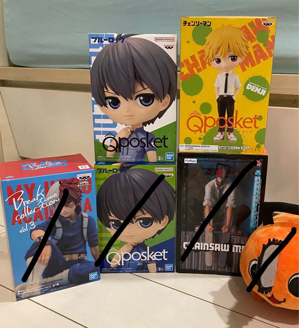 Blue lock QPOSKET / Isagi QPOSKET / chainsaw man figure / denji figure ...