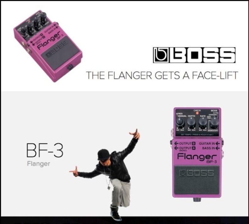 Boss BF-3 Flanger Pedal (BF3), Hobbies & Toys, Music & Media, Music ...