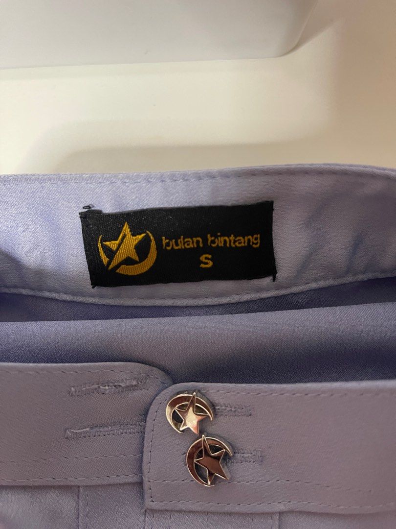 Bulan Bintang Moody Blue Slim Fit 2023, Men's Fashion, Muslim Wear, Baju Melayu on Carousell