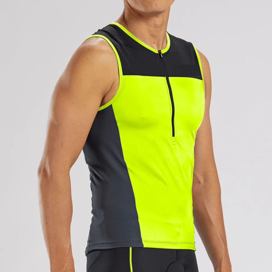Cannondale Mens Core+ Tri Tank - Safety Yellow 1955, Fesyen Pria ...