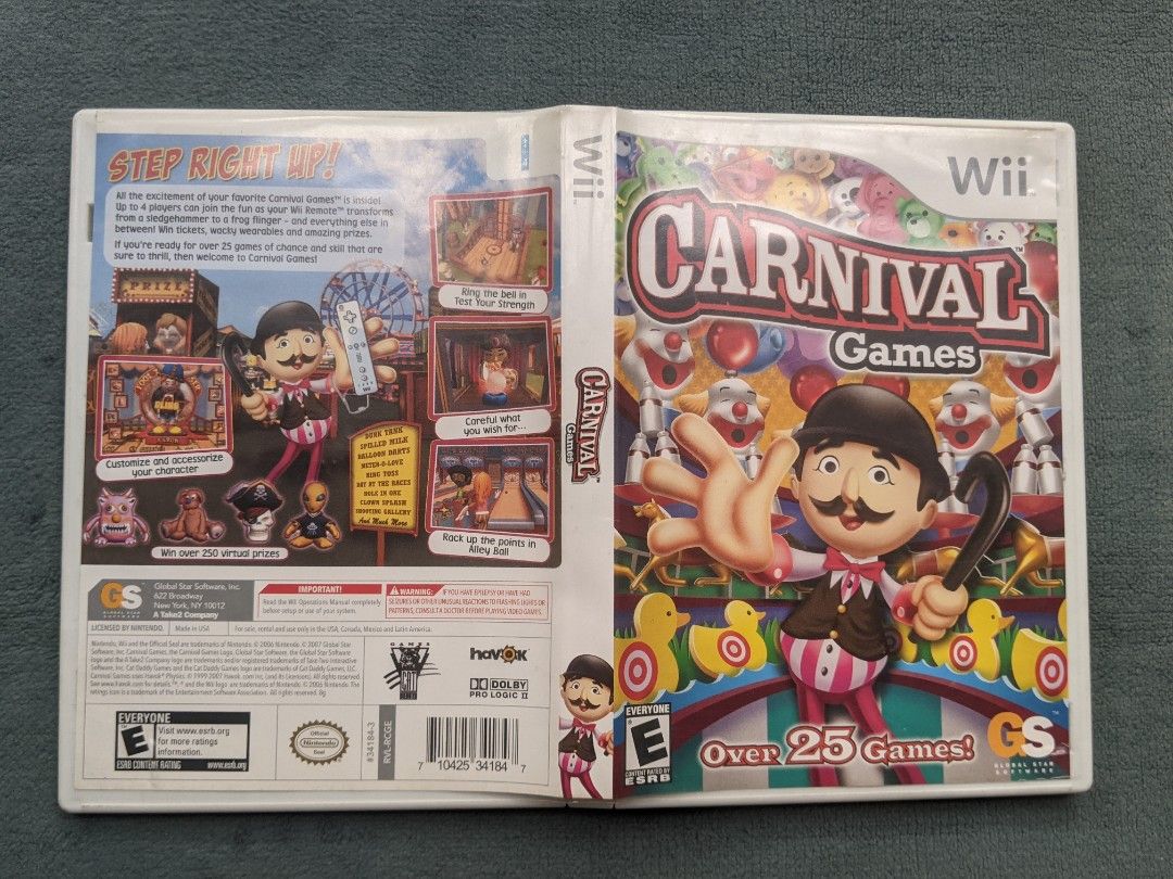 Carnival Games Wii Original DVD, Video Gaming, Video Games, Nintendo on ...