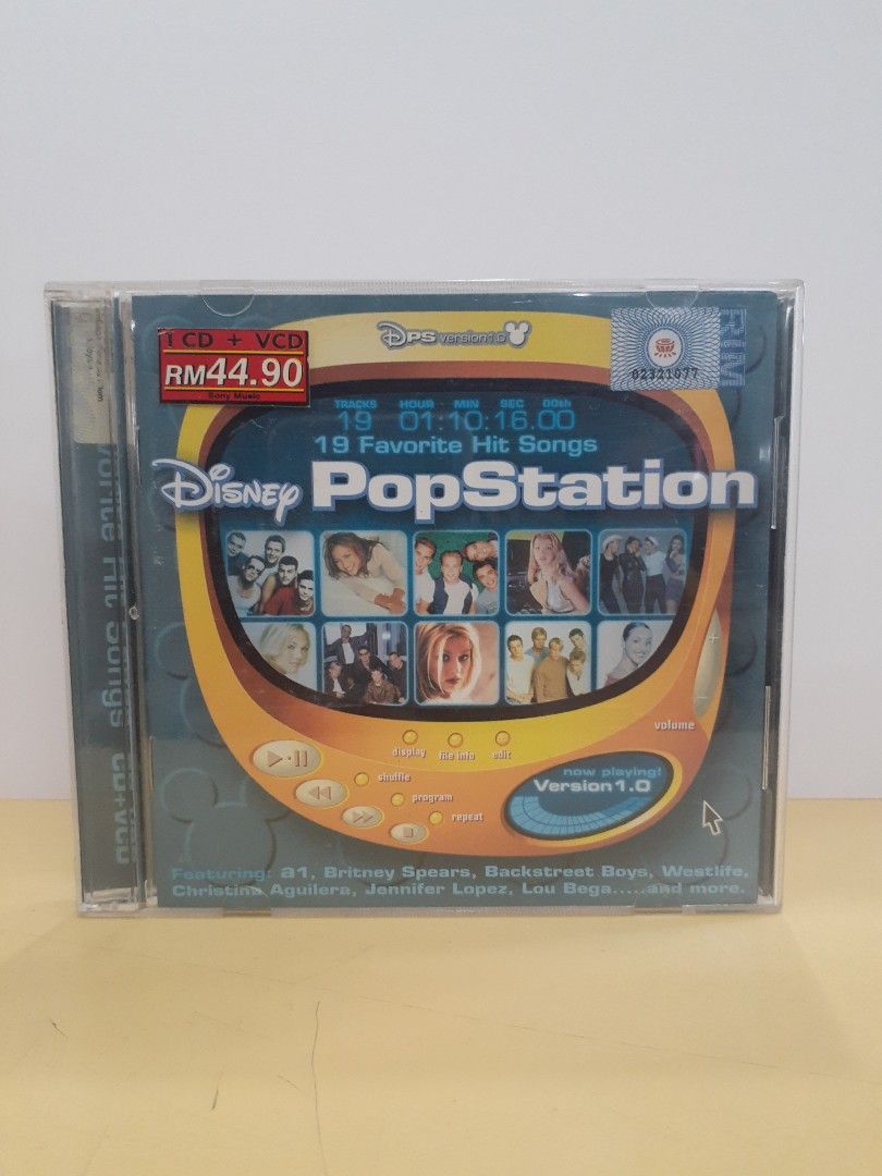 (CD+VCD) Disney Pop Station Version 1.0, Hobbies & Toys, Music & Media ...