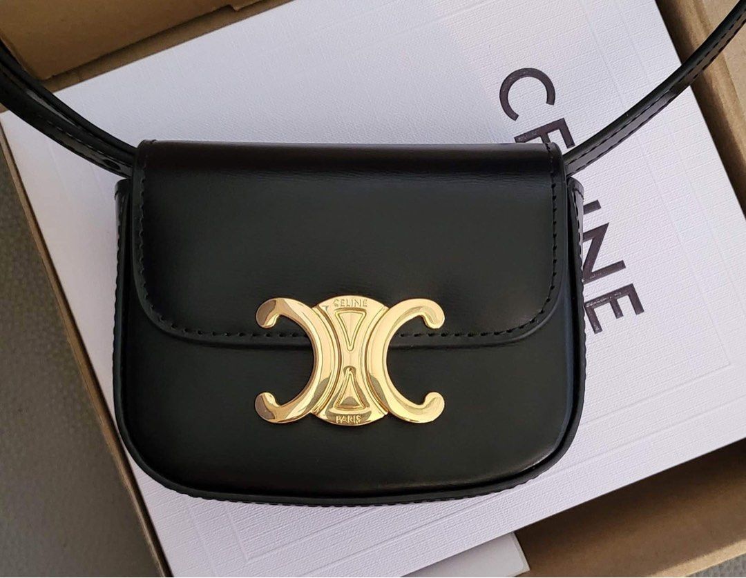 Celine Mini Triomphe, Luxury, Bags & Wallets on Carousell