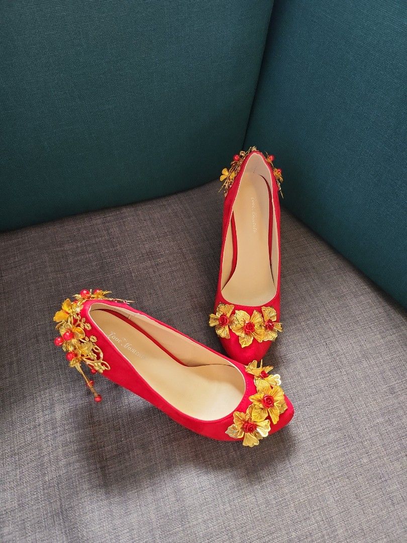 Chinese wedding traditional high heels, Luxury, Sneakers & Footwear on ...