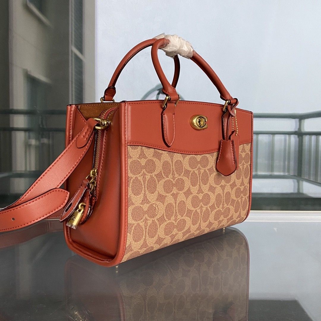 Coach Brooke Carryall Signature Crossbody Tote, Women's Fashion, Bags ...