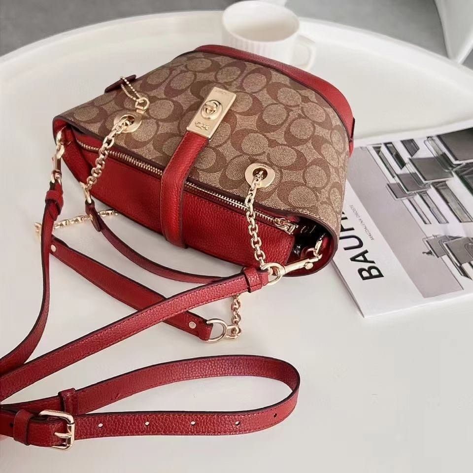 Coach Lane Bucket Bag In Signature Canvas (Women Crossbody Sling ...