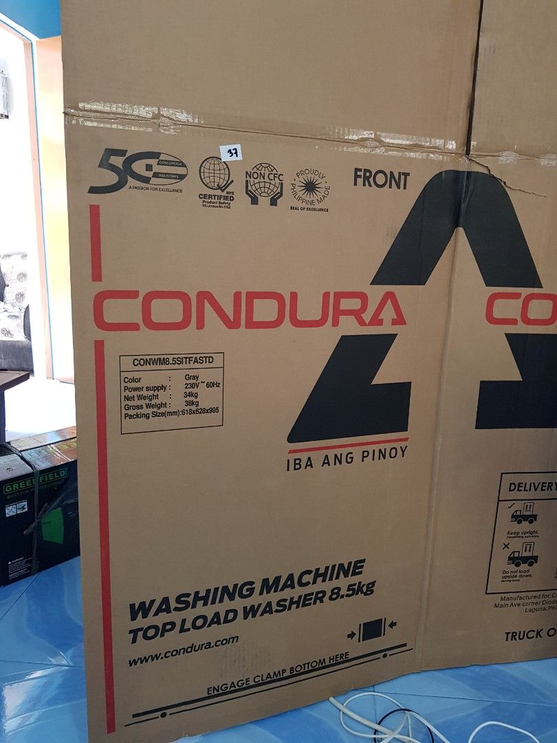 Condura 8.5kg washing machine, TV & Home Appliances, Washing Machines ...