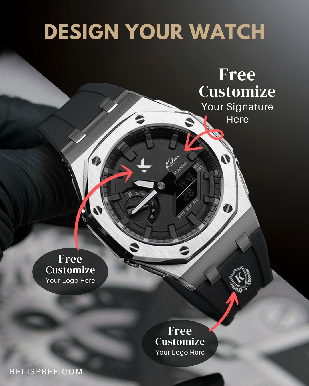 Custom CasiOak Royal Watch | Premium Customize Your Signature CasiOak G ...