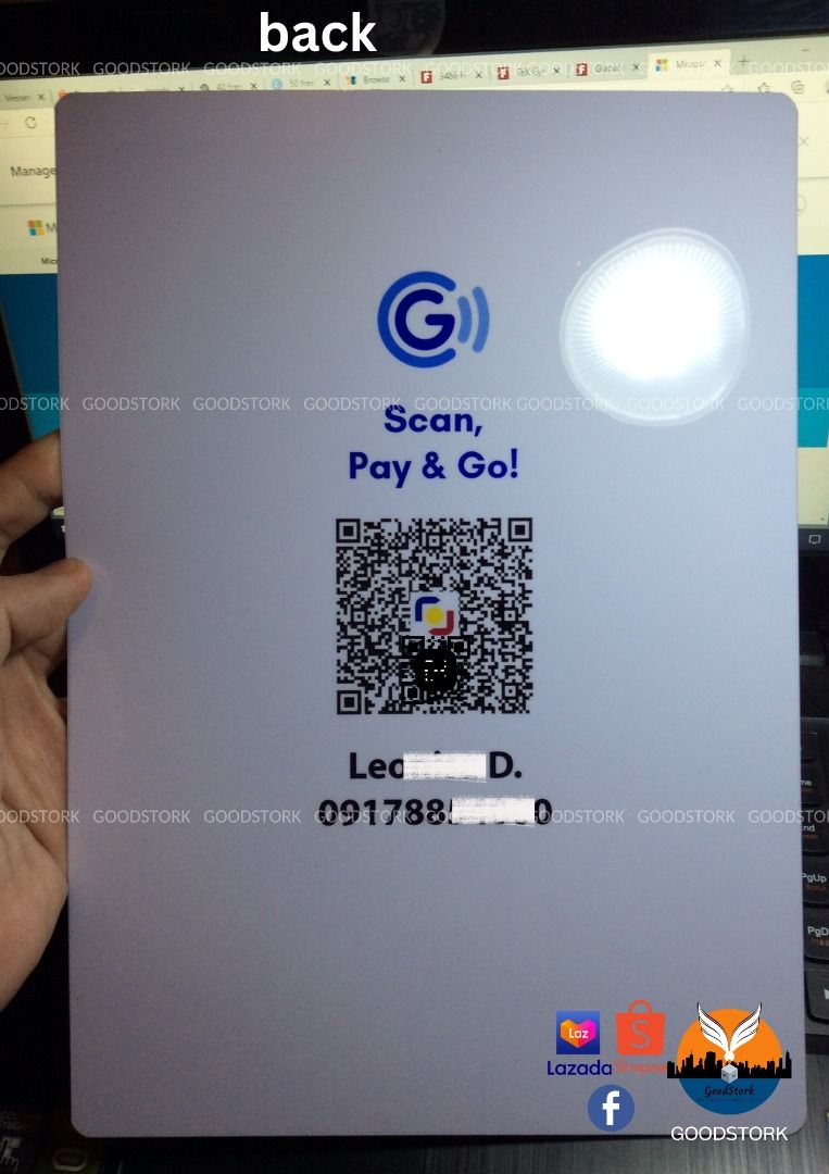 Customized PVC Type Scan to Pay QR Code for GCash Signage and others ...