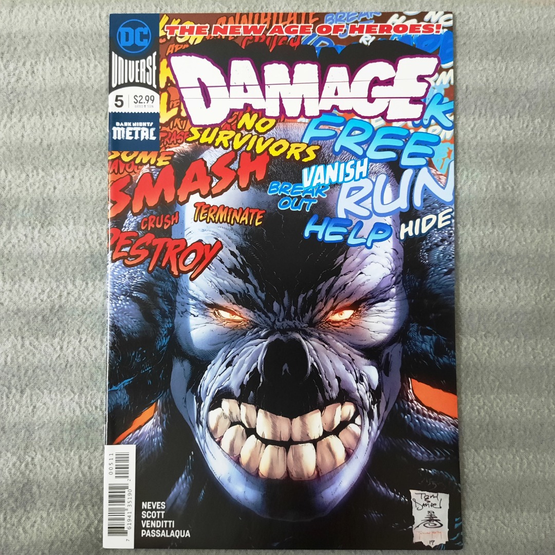 Damage #5 (DC Comics) Robert Venditti, Tony S Daniel, Diogenes Neves ...