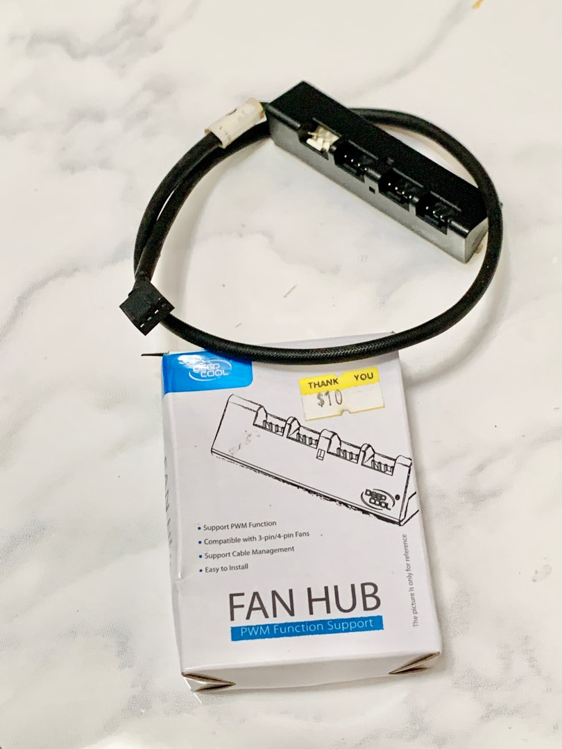 Deep Cool Fan Hub with PWM function support, Computers & Tech, Parts ...