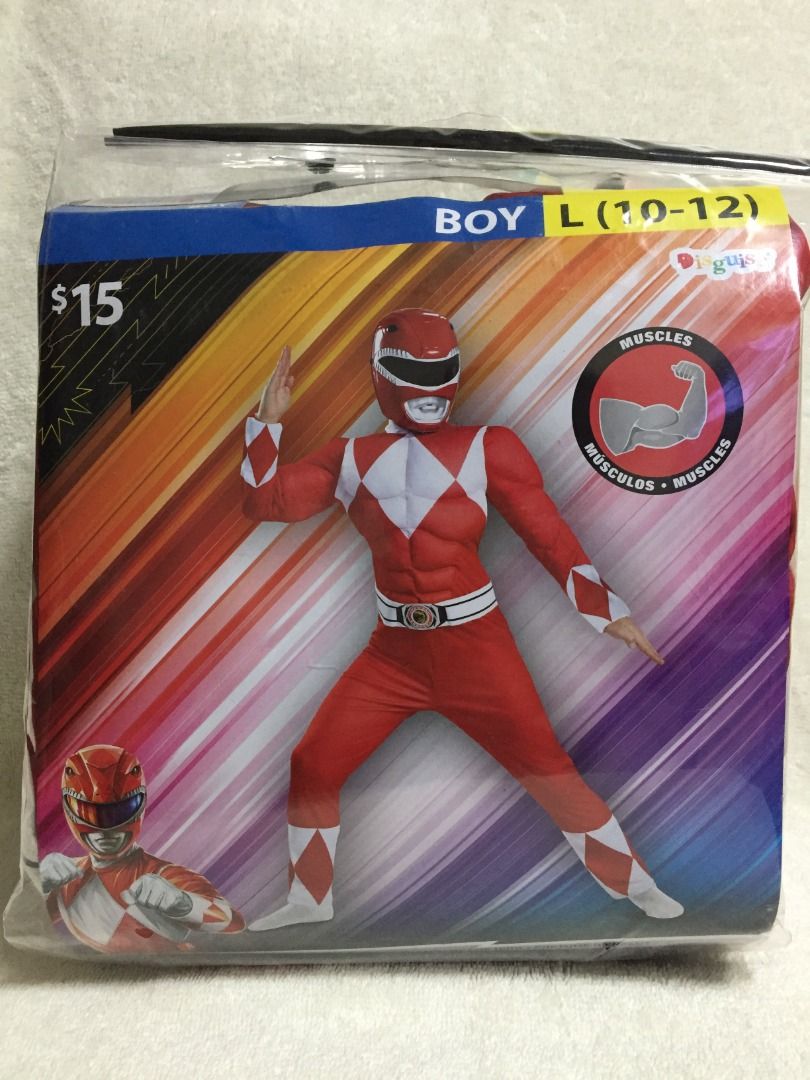 Disguise Power Rangers - Mighty Morphin Red Ranger Classic Muscle Child ...
