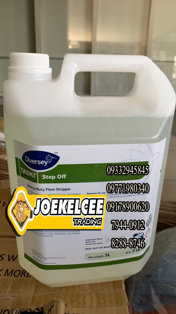 Diversey Step Off Heavy Duty Liquid Floor Stripper 5L, Furniture & Home ...