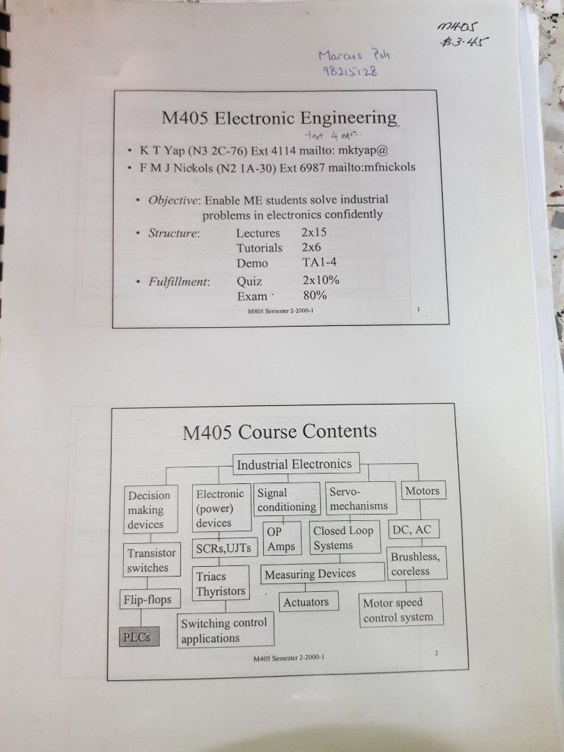 Electronics Engineering Notes(Year 4), Hobbies & Toys, Books ...