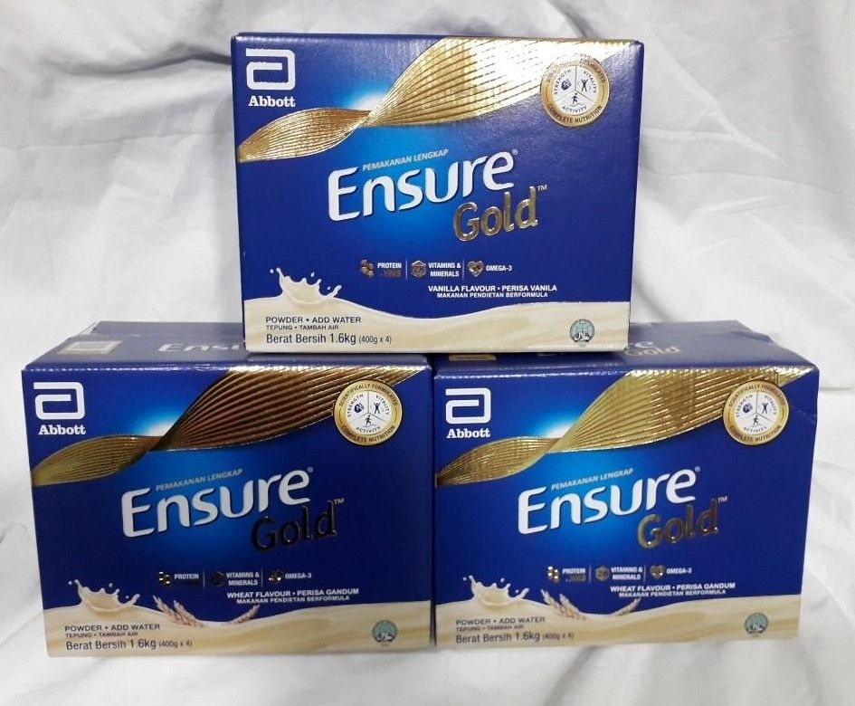 [1.6kg] Ensure Gold Milk Powder Vanilla / Wheat / Coffee from Abbott 1 ...