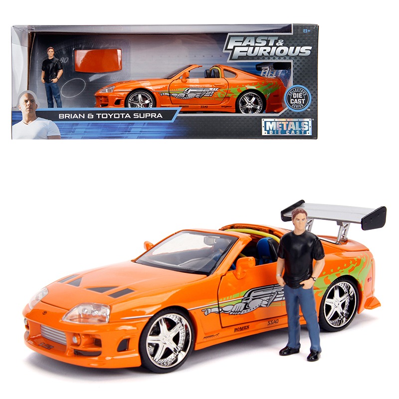 FAST & FURIOUS Movie Car - Brian's Toyota Supra MK IV Orange w/ Brian ...