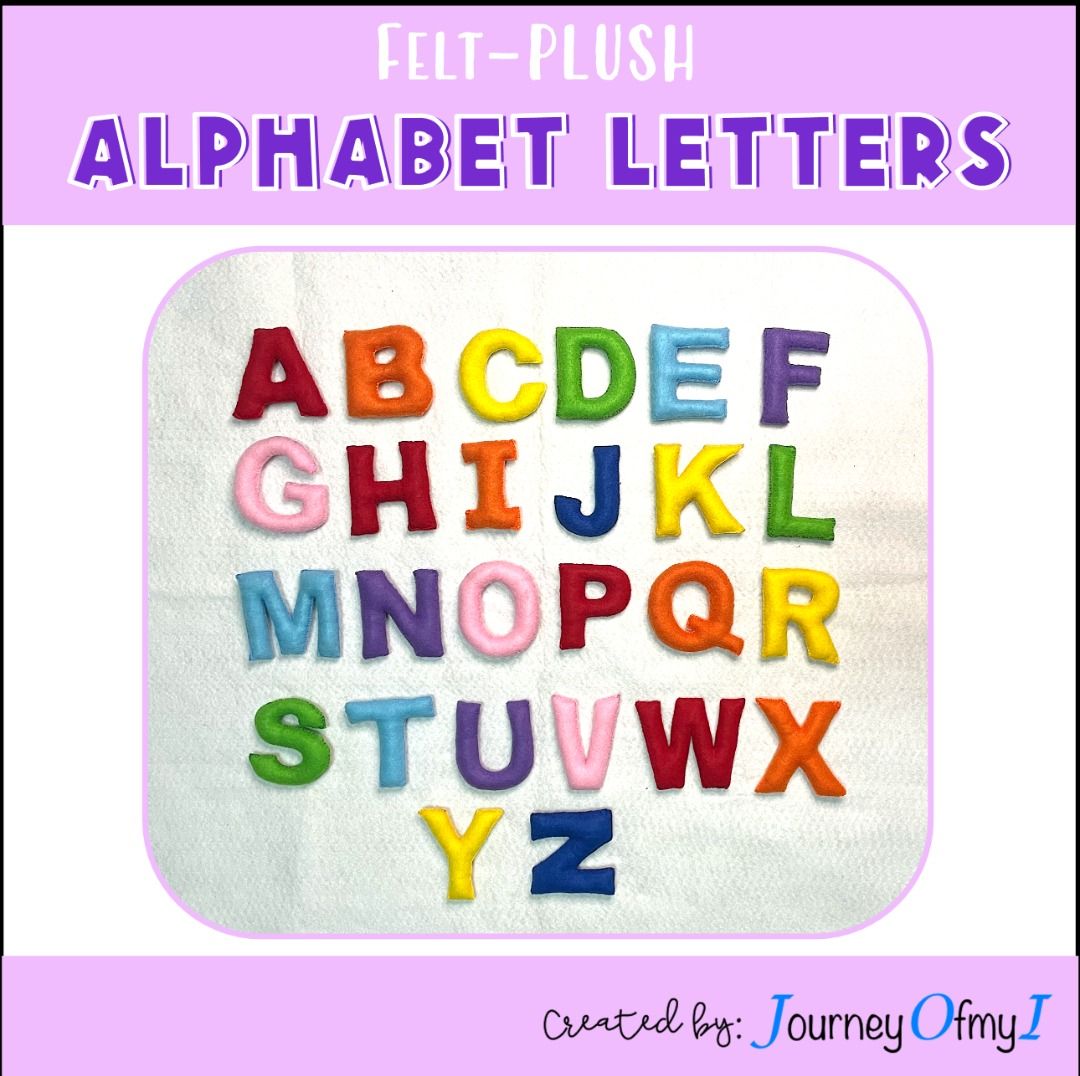 Felt Alphabet Letter, Hobbies & Toys, Toys & Games on Carousell