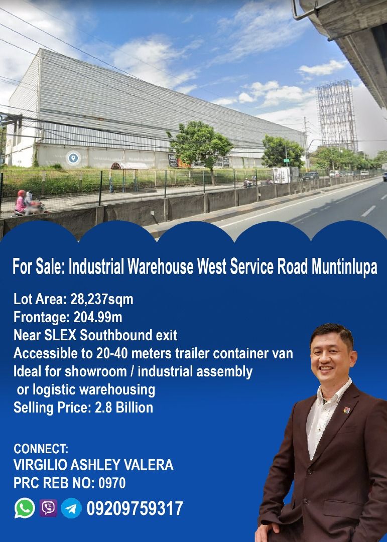 For Sale: Industrial Warehouse in West Service Road Muntinlupa ...