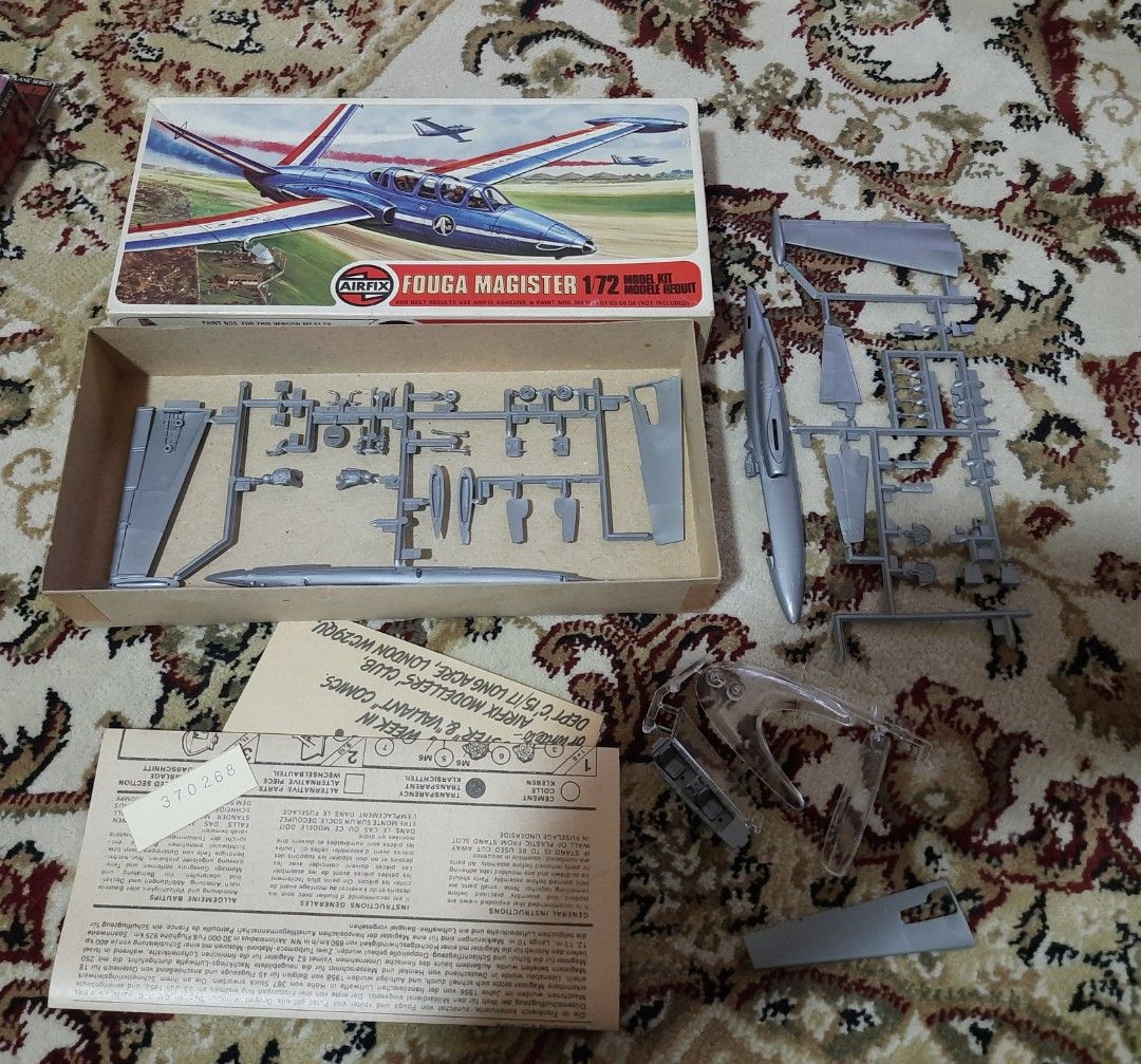 Fouga Magister made by AIRFIX England, Hobbies & Toys, Toys & Games on ...