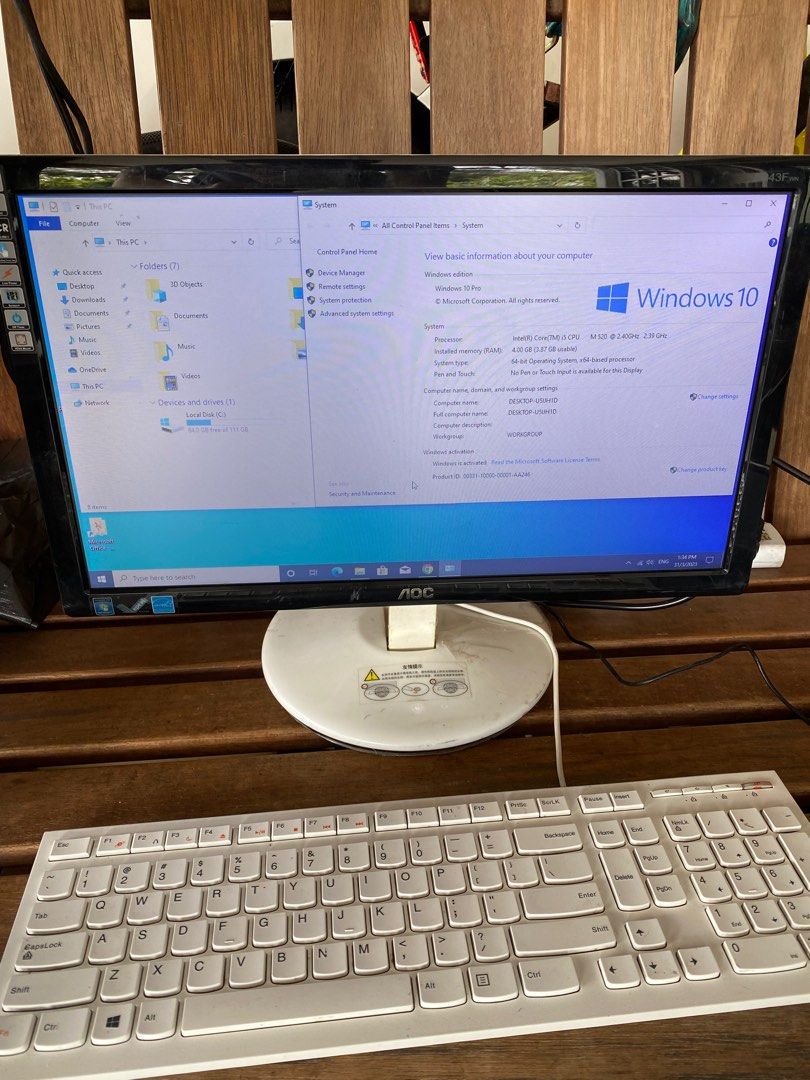 Fullset desktop Pc murah dan bajet . Siap monitor . Processor i5 ...