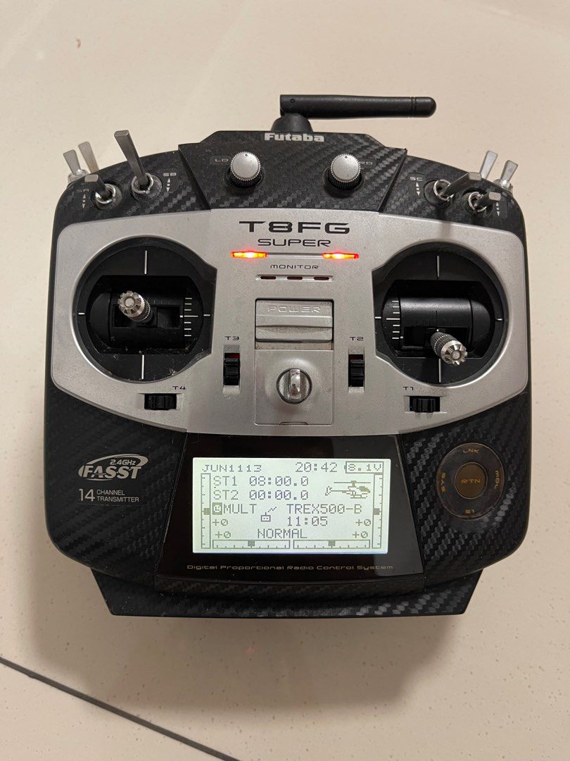 Futaba Transmitter T8FG Super 14 Channels TX 2.4G Fasst, Hobbies & Toys ...