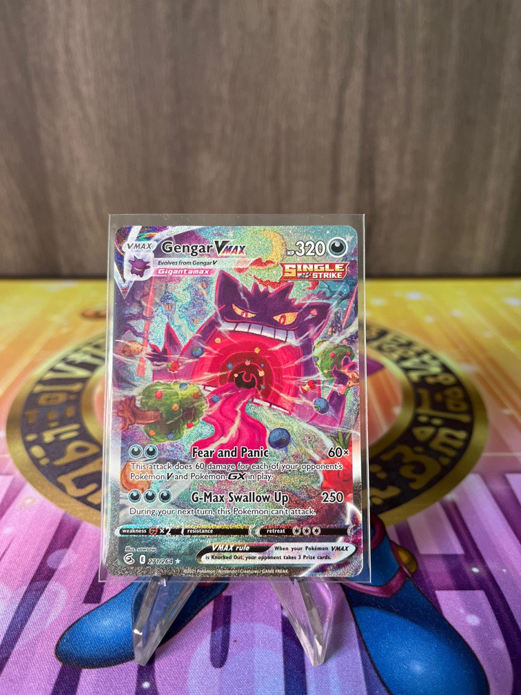 Gengar vmax alternate art secret rare fusion strike, Hobbies & Toys ...
