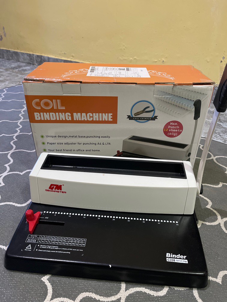 Geomaster Spiral Binding Machine 4:1, Hobbies & Toys, Stationery & Craft, Craft Supplies & Tools ...