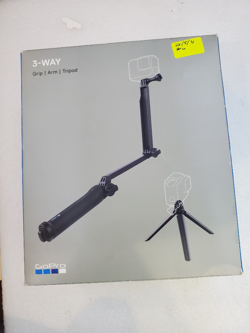 GoPro 3-Way Mount with Tripod for Camera AFAEM-001 Black, Photography ...