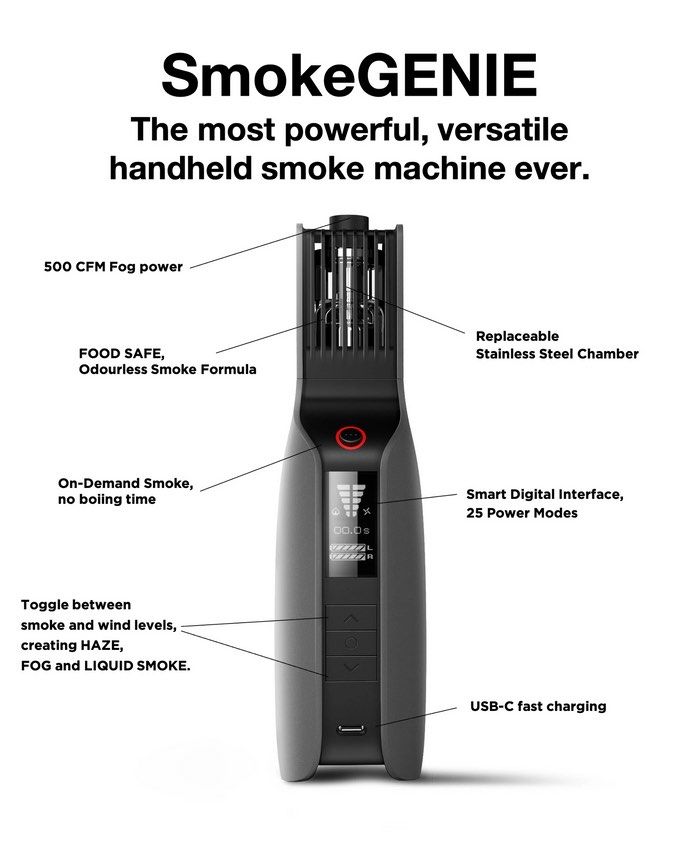 Hand-held smoke machine Smoke Genie Professional Kit, Photography ...