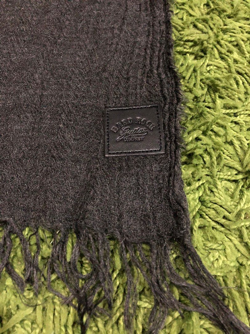Hard Rock Cafe Feather-Edged Scarf, Women's Fashion, Watches ...