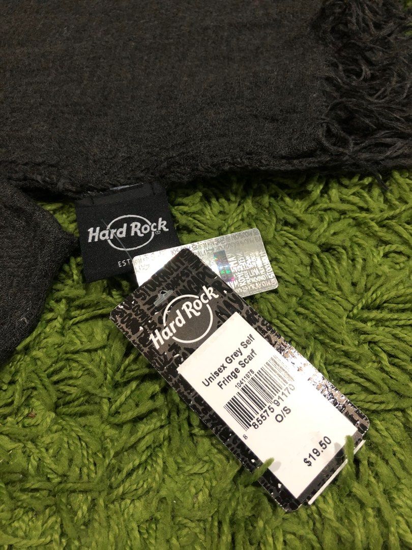 Hard Rock Cafe Feather-Edged Scarf, Women's Fashion, Watches ...