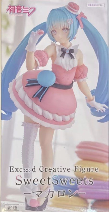 Hatsune Miku - Sweet Sweets Series Macaroon Exceed Creative Figure ...