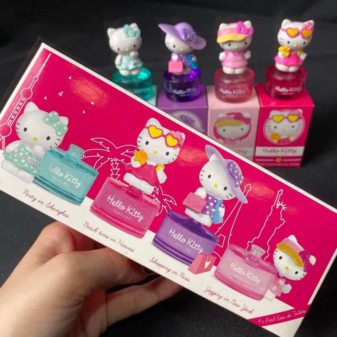 Hello Kitty World Tour Miniature Perfume Set, Beauty & Personal Care ...