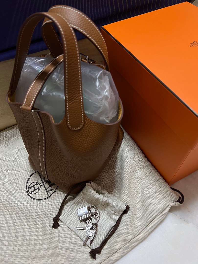 Hermes Picotin 18 Gold PHW, Luxury, Bags & Wallets on Carousell