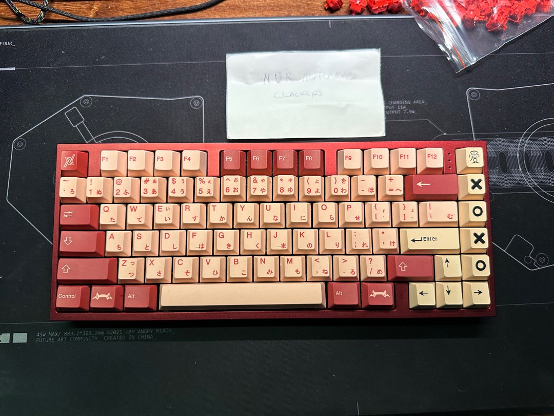 Hex4B Red Custom Keyboard, Computers & Tech, Parts & Accessories ...