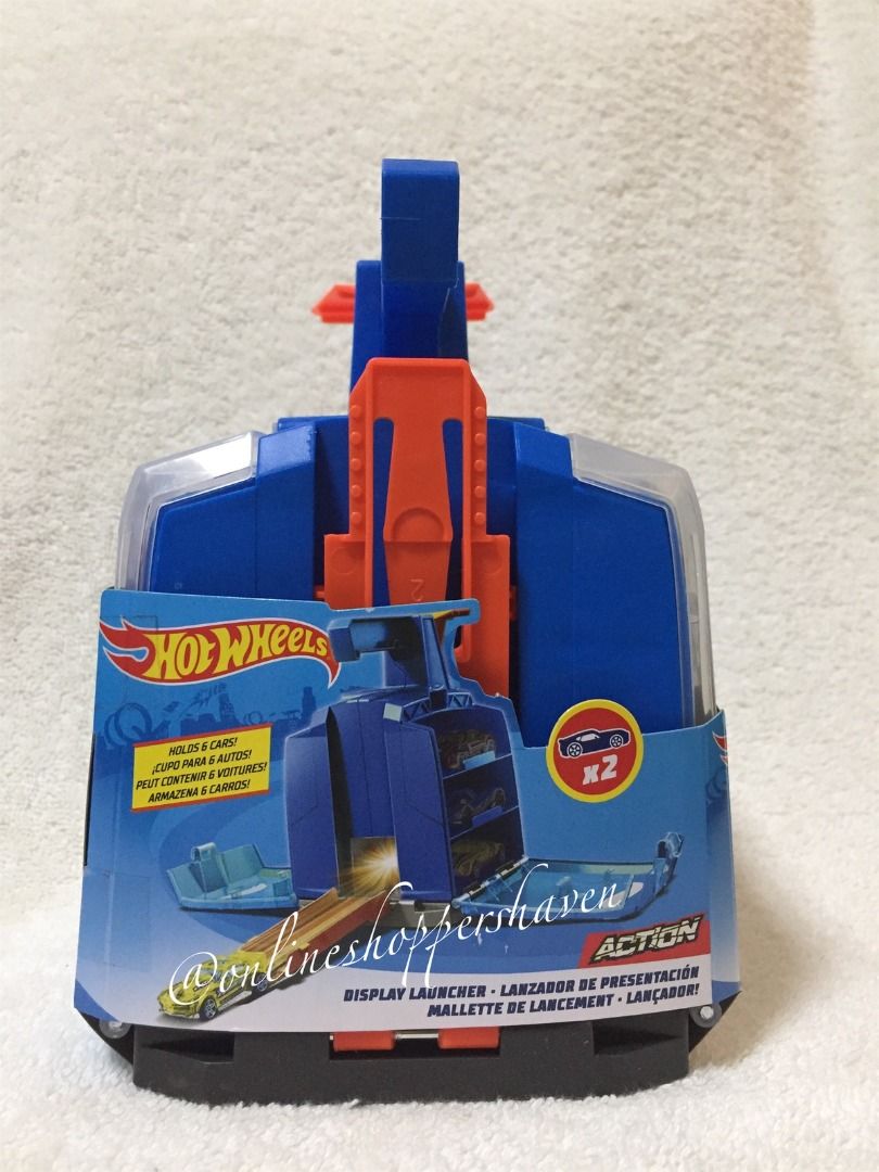 Hot Wheels Track Builder Display Launcher (2 cars included), Hobbies ...