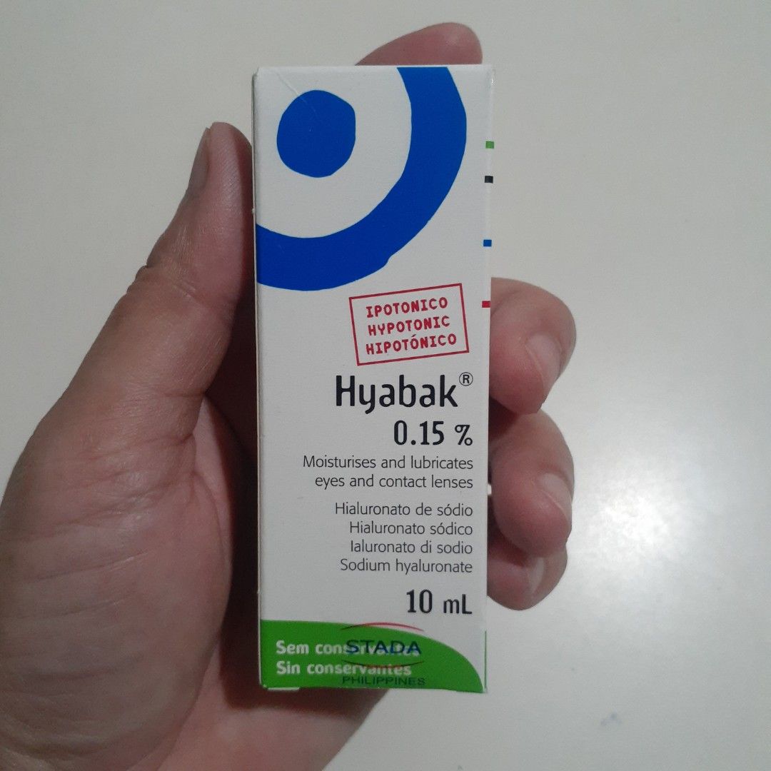 Hyabak 0.15% 10ml. (brand new & sealed) Moisturizes and lubricates eyes ...